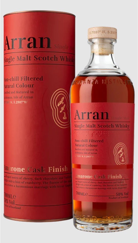 Arran Amarone Cask Finish Single Malt Scotch Whisky 700mL – Herne Bay Cellars